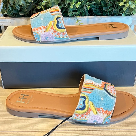 Haute Hippie | Shoes | Nwt Haute Hippie Beaded Embroidered Retro Slip ...